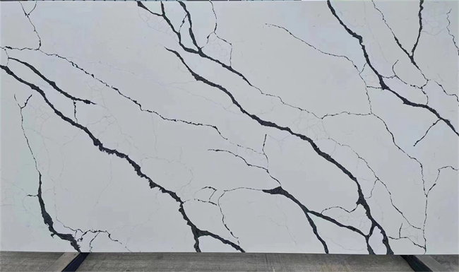 Contract Calcutta White Quartz Island Slabs