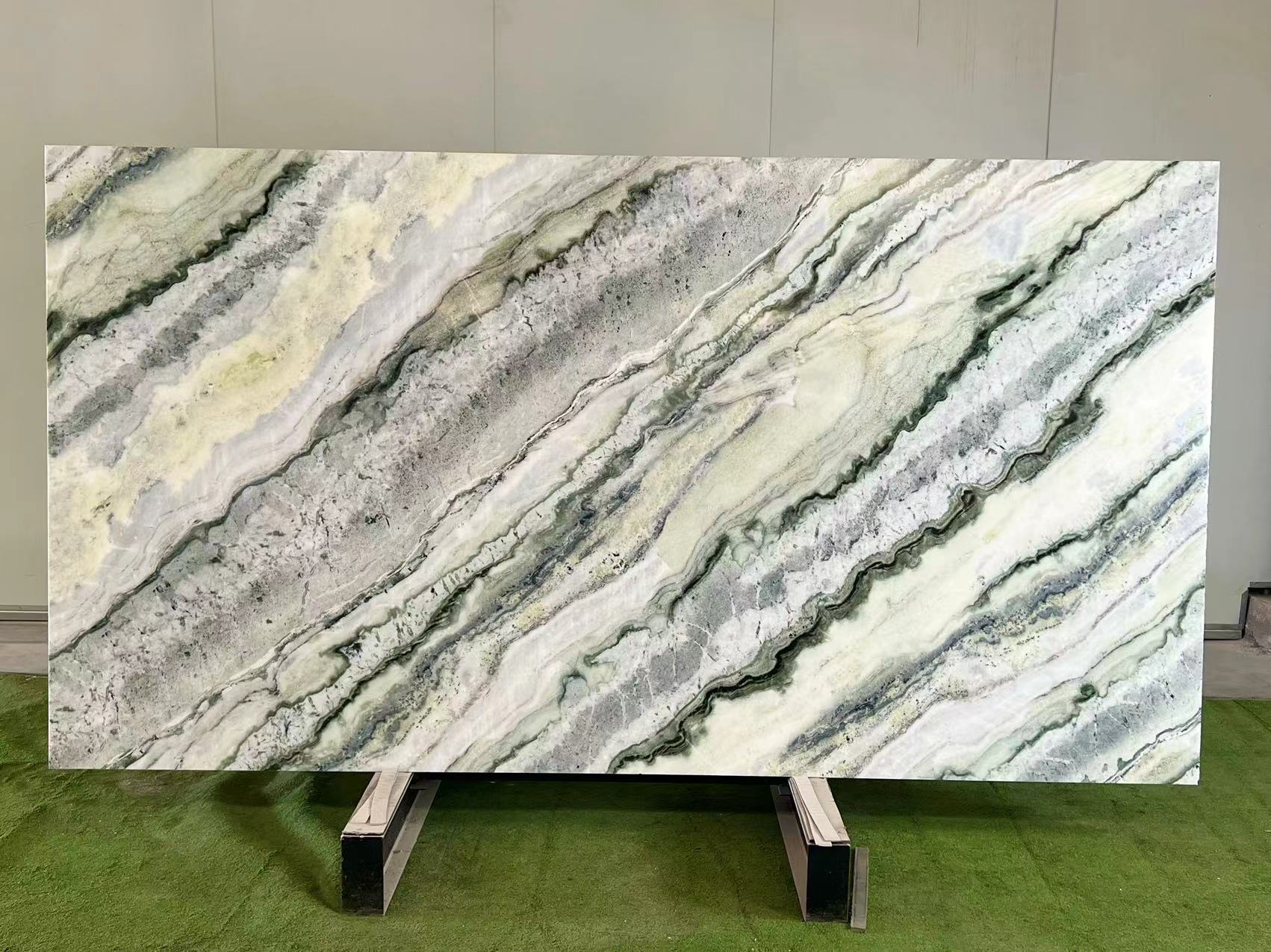 nano white kitchen slab